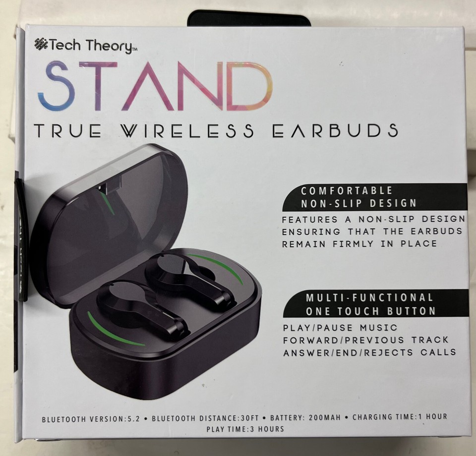 Tech Theory "STAND" True Wireless Earbuds (TT-TWPS-01) | eBay