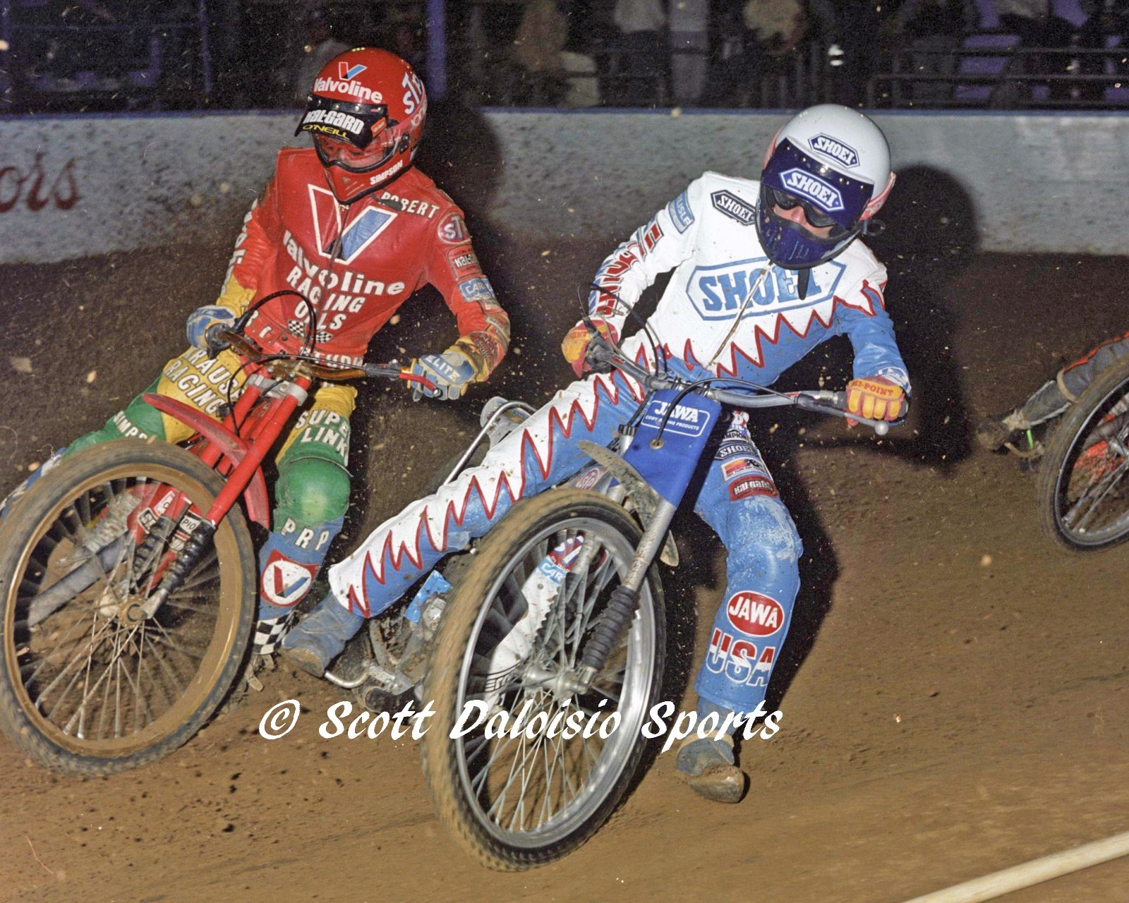 1982 MIKE FARIA ROBERT PFETZNG COSTA MESA SPEEDWAY 8 x 10 PHOTO ...