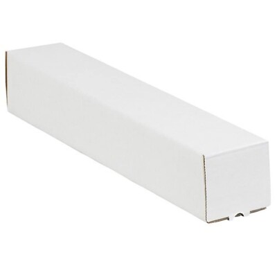 BOX USA BM5530 Square Mailing Tubes, 5" x 30", Oyster White (Pack of 25 ...