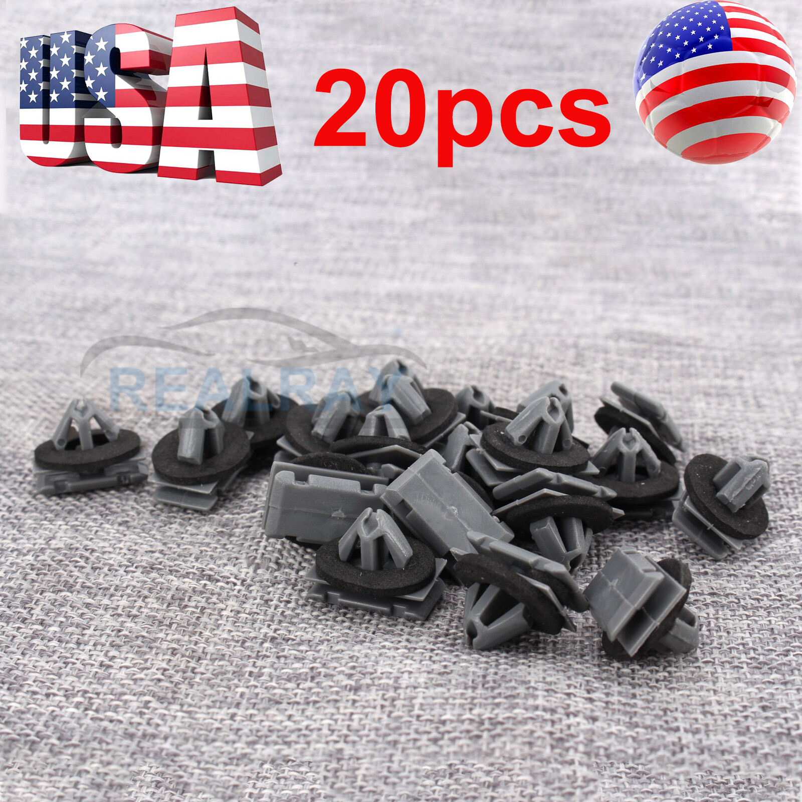 68172491AA Plastic Rivet Accessories Bumper Clip Fastener Set Universal ...
