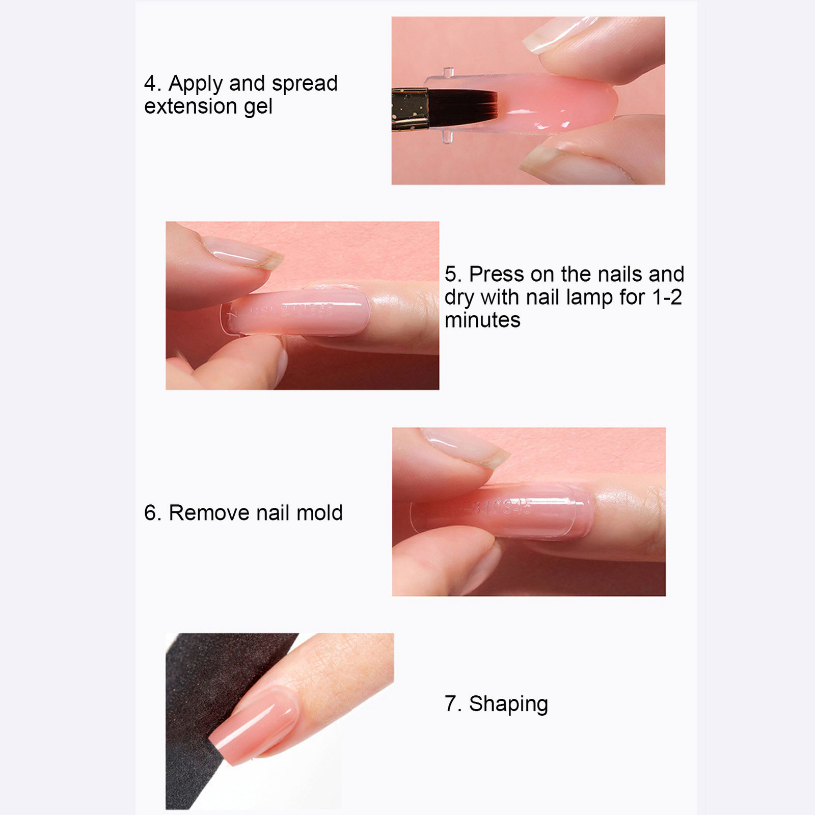 Nail Extension Gel Salon Fast Extension UV Gel Nail Art Tool 30ml(05 ...