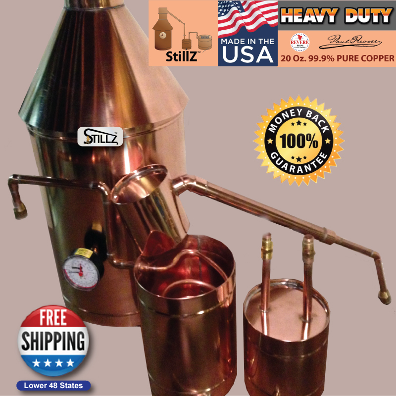 Copper Moonshine Still StillZ 20 Gal. Heavy 22 Ga. Copper Still ...