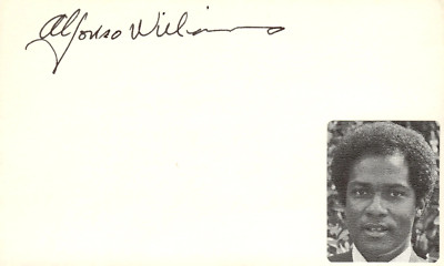 Alfonso Williams Signed Auto 3x5 Index Card Mission Impossible | eBay ...