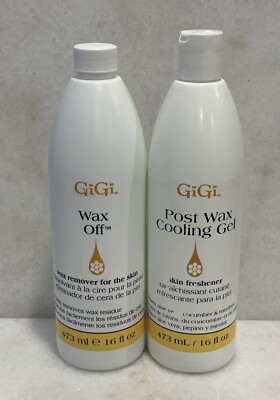 GiGi Wax Off Wax Remover & Post Wax Cooling Gel Skin Refresher 16 oz ...