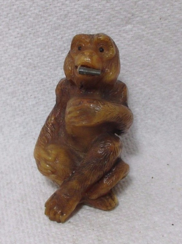 Full size Antique MONKEY TAPE MEASURE;FIGURAL,celluloid c1920's ...