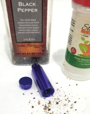 3 Pcs Portable 2-1/8” Anodized Aluminum Bullet Style For Spice and ...