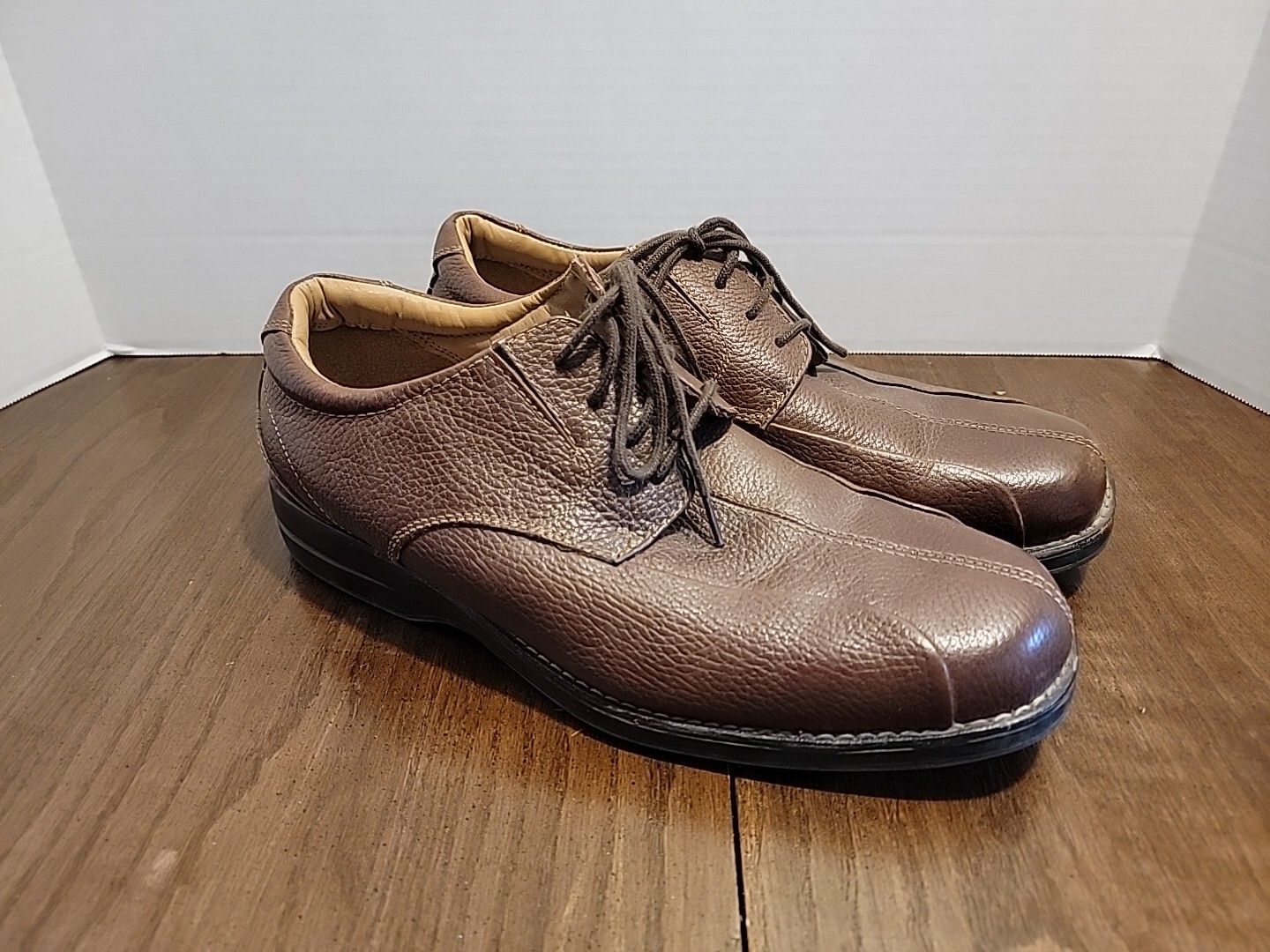 GH Bass Co Shoes Men’s 10.5W Brown Leather Oxfords BASS-LEX 1337-200 | eBay