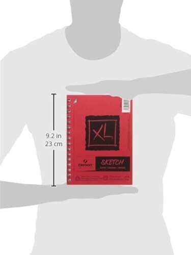 Canson XL Series Sketchbook Foldover Pad 18x24 inches 125 Sheets (50lb ...