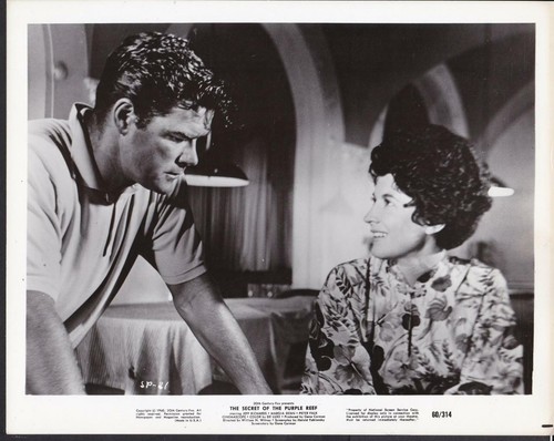 Margia Dean Jeff Richards The Secret of the Purple Reef 1960 movie ...