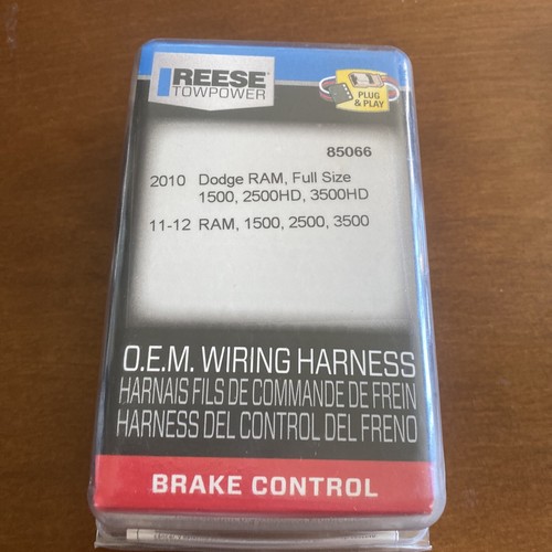 Reese Towpower 85066 Brake Control Wiring Harness for Dodge/Ram 2010 11 ...