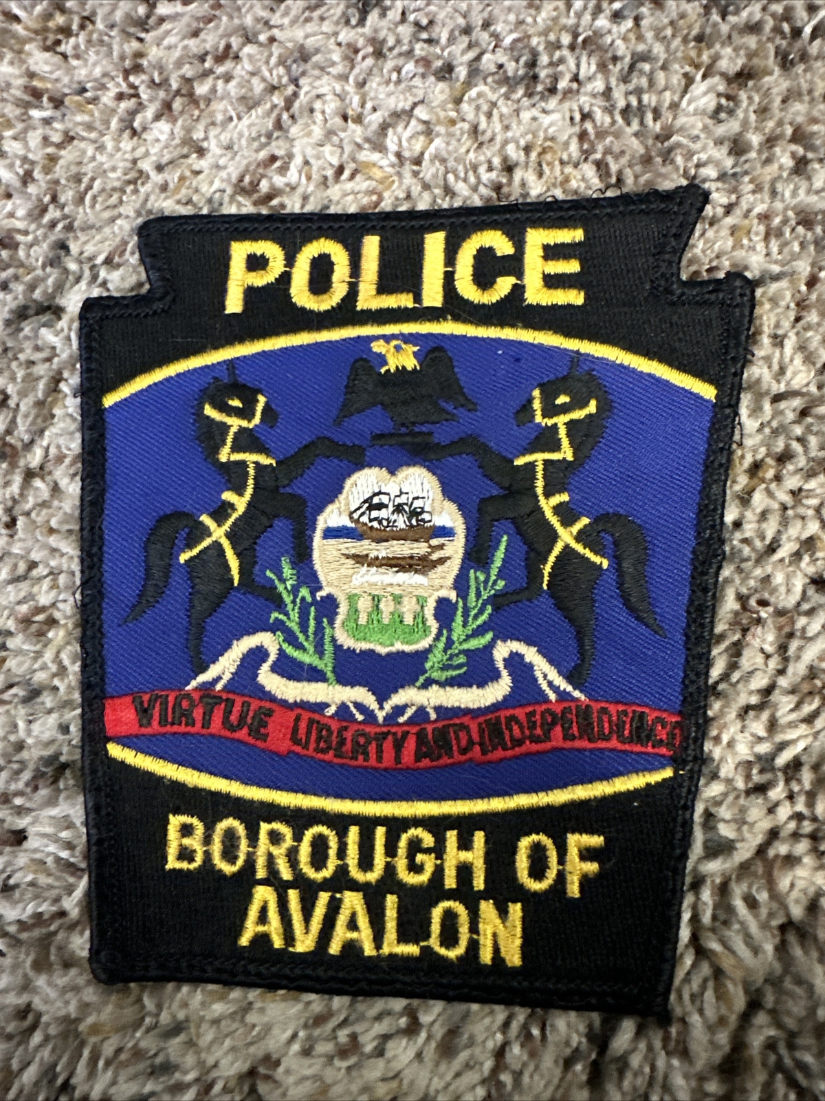 Borough of Avalon Police (Pennsylvania) Uniform TakeOff Shoulder Patch ...