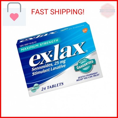 Ex-Lax Maximum Strength Stimulant Laxative Constipation Relief Pills ...