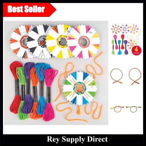 Creative Craft Kit for Kids: Braided Friendship Bracelets - 4 Kits ...