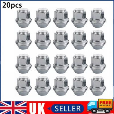 20 X FORD WHEEL NUTS ALLOY FIESTA MK5 MK6 MK7 MK8 M12 X 1.5 19MM OEM ...