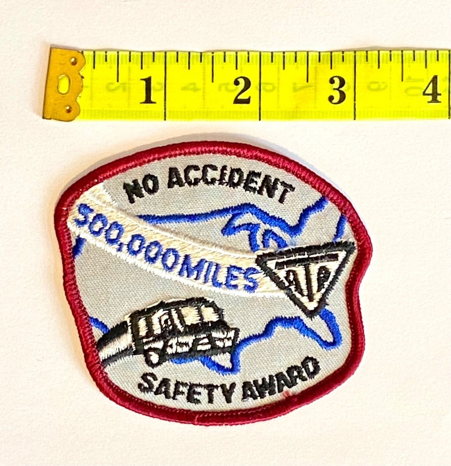 Embroidered Patch - No Accident - Safety Award - 500k Miles Trucker 18 ...