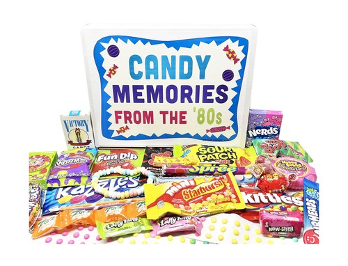 RETRO CANDY YUM 80s Gift Box with 1980's Candy Assortment for Man o ...