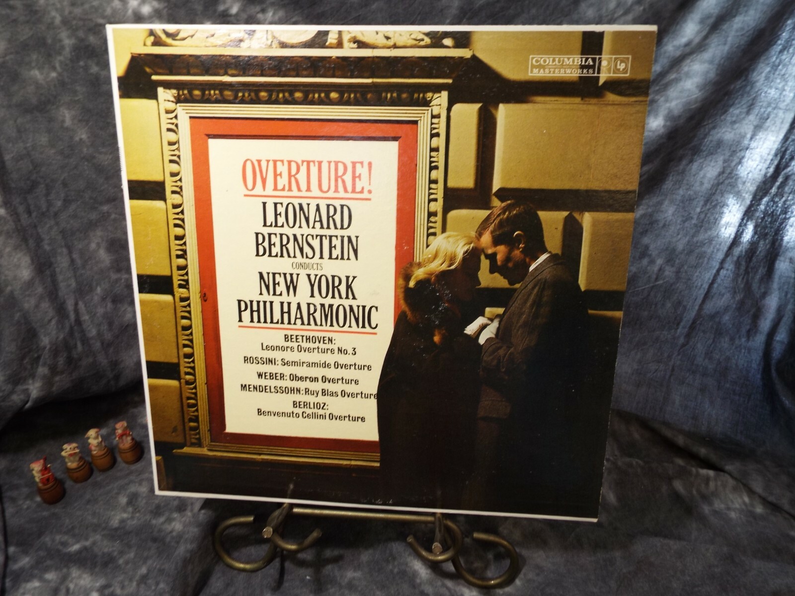 Leonard Bernstein Overture Beethoven Rossini Berlioz classical LP VINYL ...