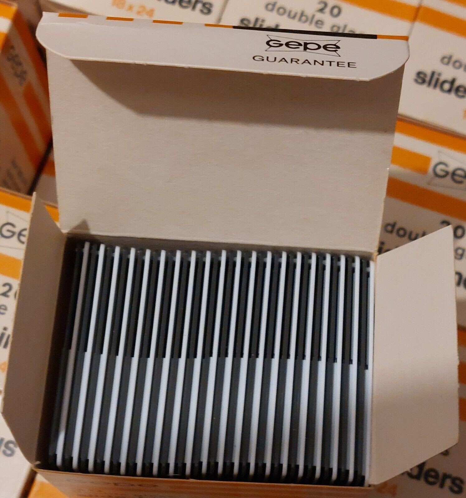 Slide mount Frames double glass GEPE 18x24mm 6101 slide binders 20 ...