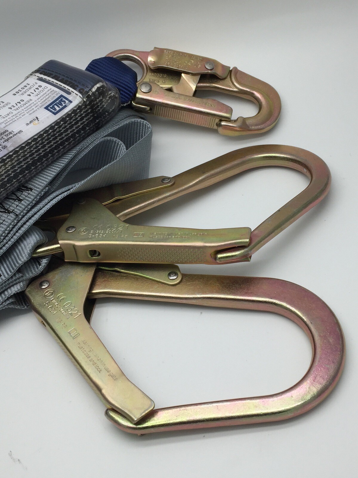 DBI-SALA® EZ-Stop™ Lanyard Double Tail 2M Shock Absorbing Webbing ...