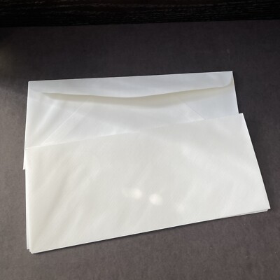 50 Ct Neenah Paper #10 Envelopes Classic Linen Writing Bright White ...