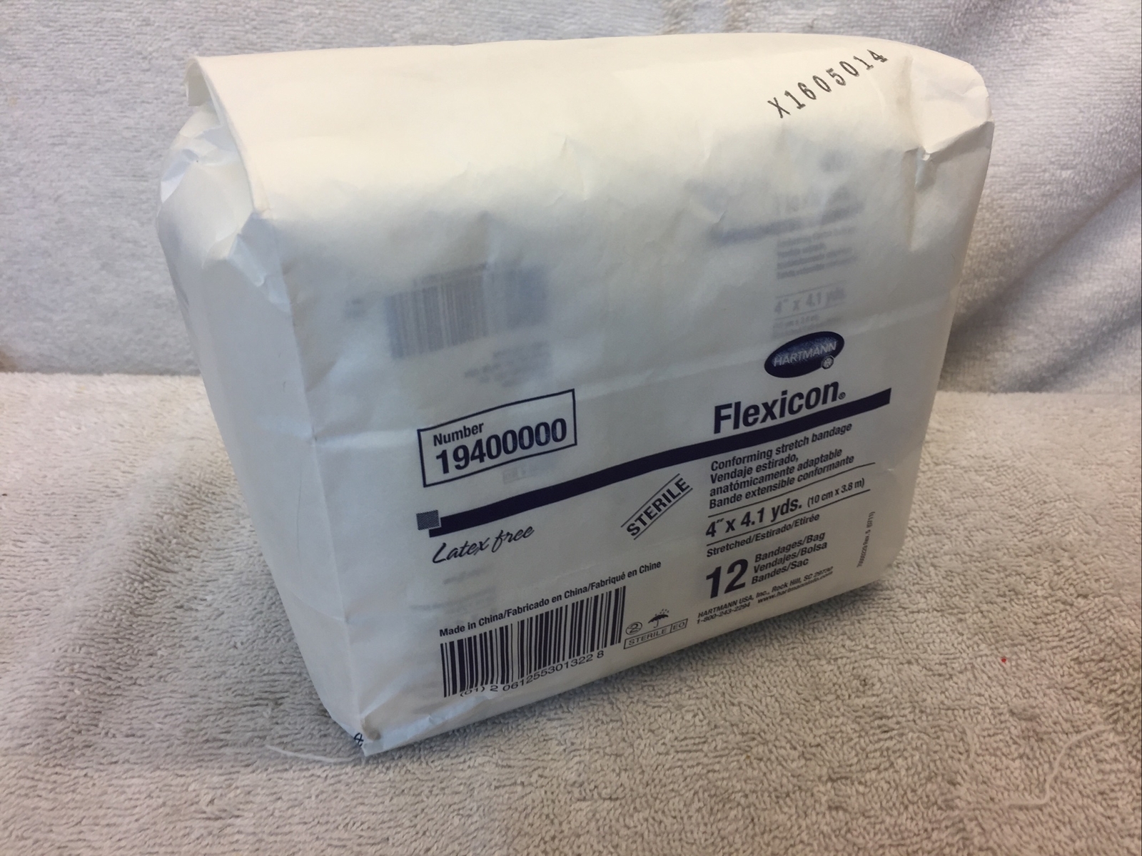 Pack of 12 Flexicon Conforming Stretch Bandage 4.1 yds. x 4", Sterile ...