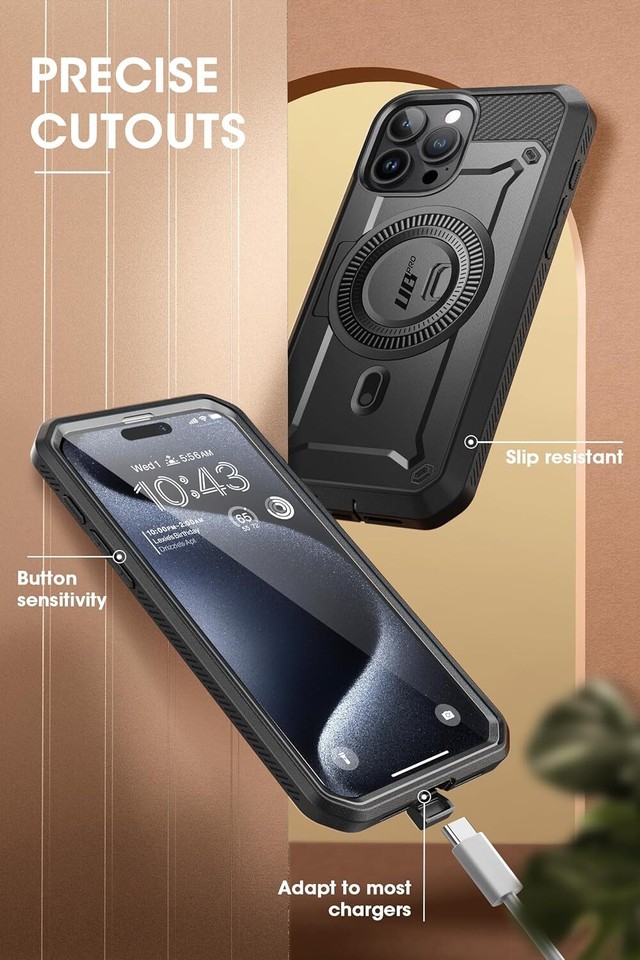SUPCASE MagSafe Case for iPhone 16 15 14 13 ProMax Military-Grade ...