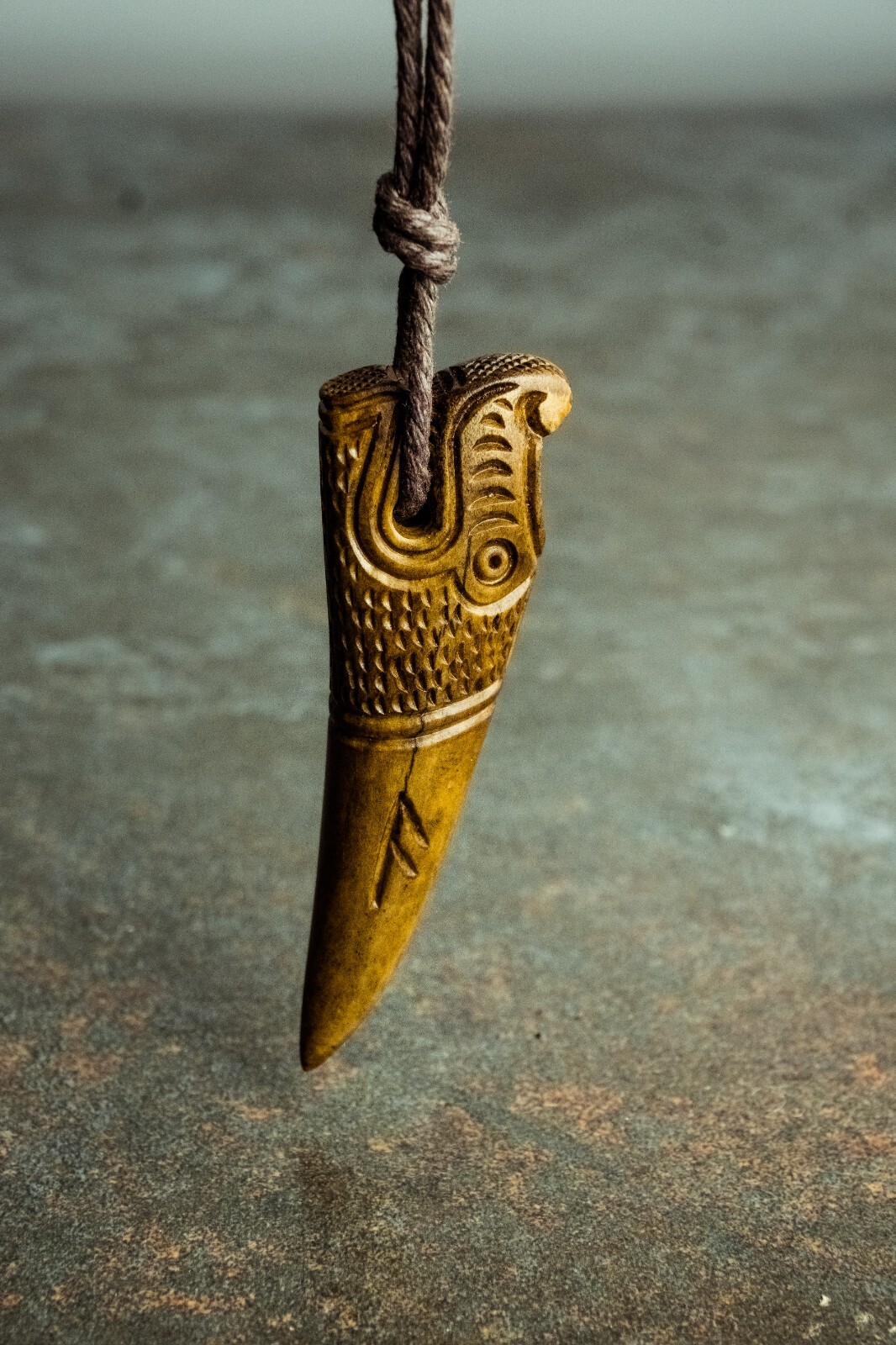 Handmade Viking Pagan Art: Dragon Fang Amulet - hand carved Pagan ...