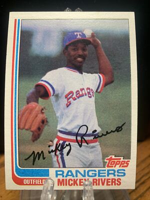 1982 Topps 704 Mickey Rivers Texas Rangers Baseball Card | eBay