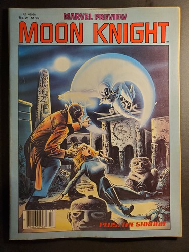 Marvel Preview 21, 1st Moon Knight Solo, 1st SIENKEIWICZ Art, Marvel ...