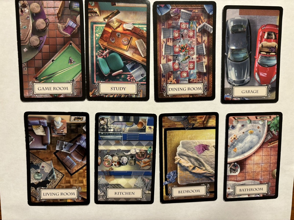 Clue Game Cards Rooms
