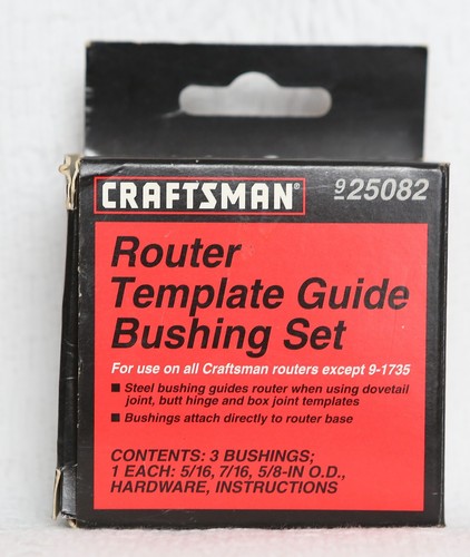 Vintage Craftsman # 25082 Router Template Guide Bushing set | eBay