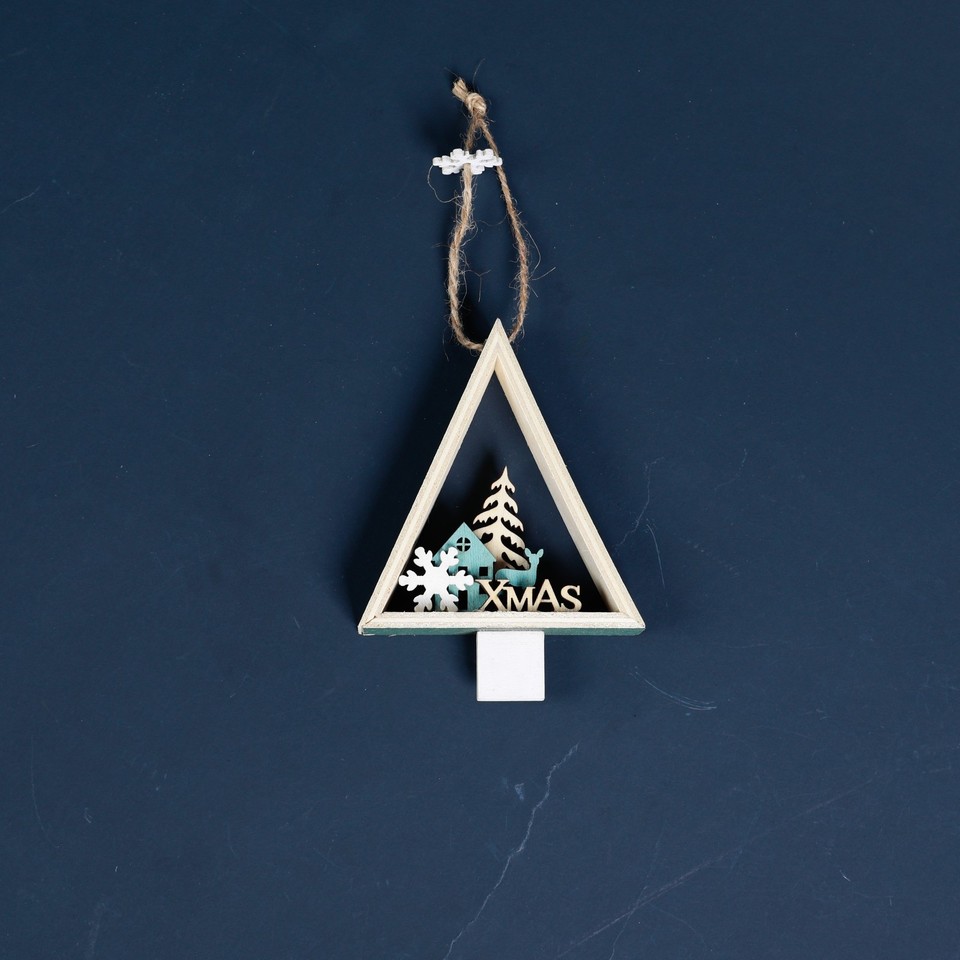 DORPU Christmas ornaments, Christmas tree decorations, wooden ...