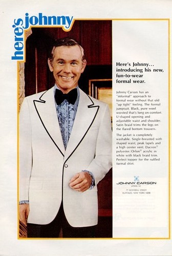 1971 Johnny Carson Formal Wear Suit PRINT AD | eBay
