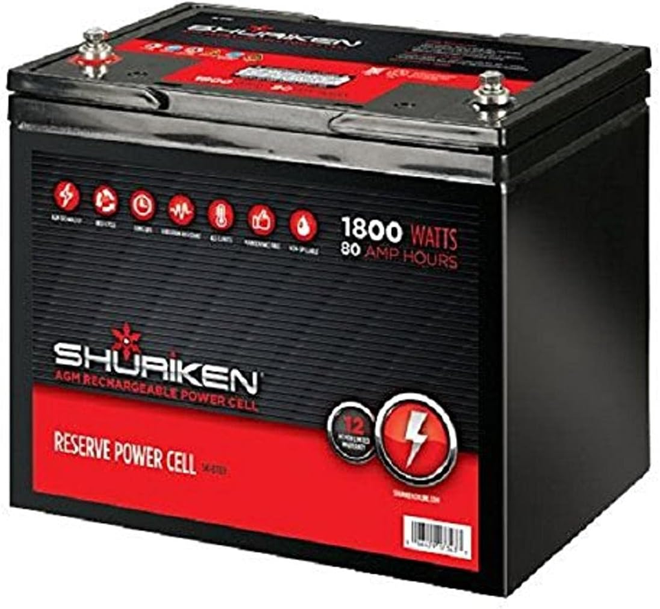 SK-BT80 12-Volt High Performance AGM Power Cell Battery for Systems up ...