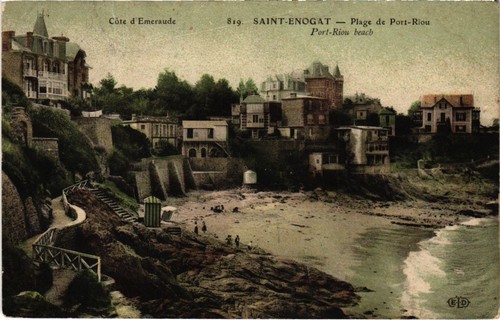CPA Saint-Enogat Plage de Port-Riou FRANCE (1015014) | eBay