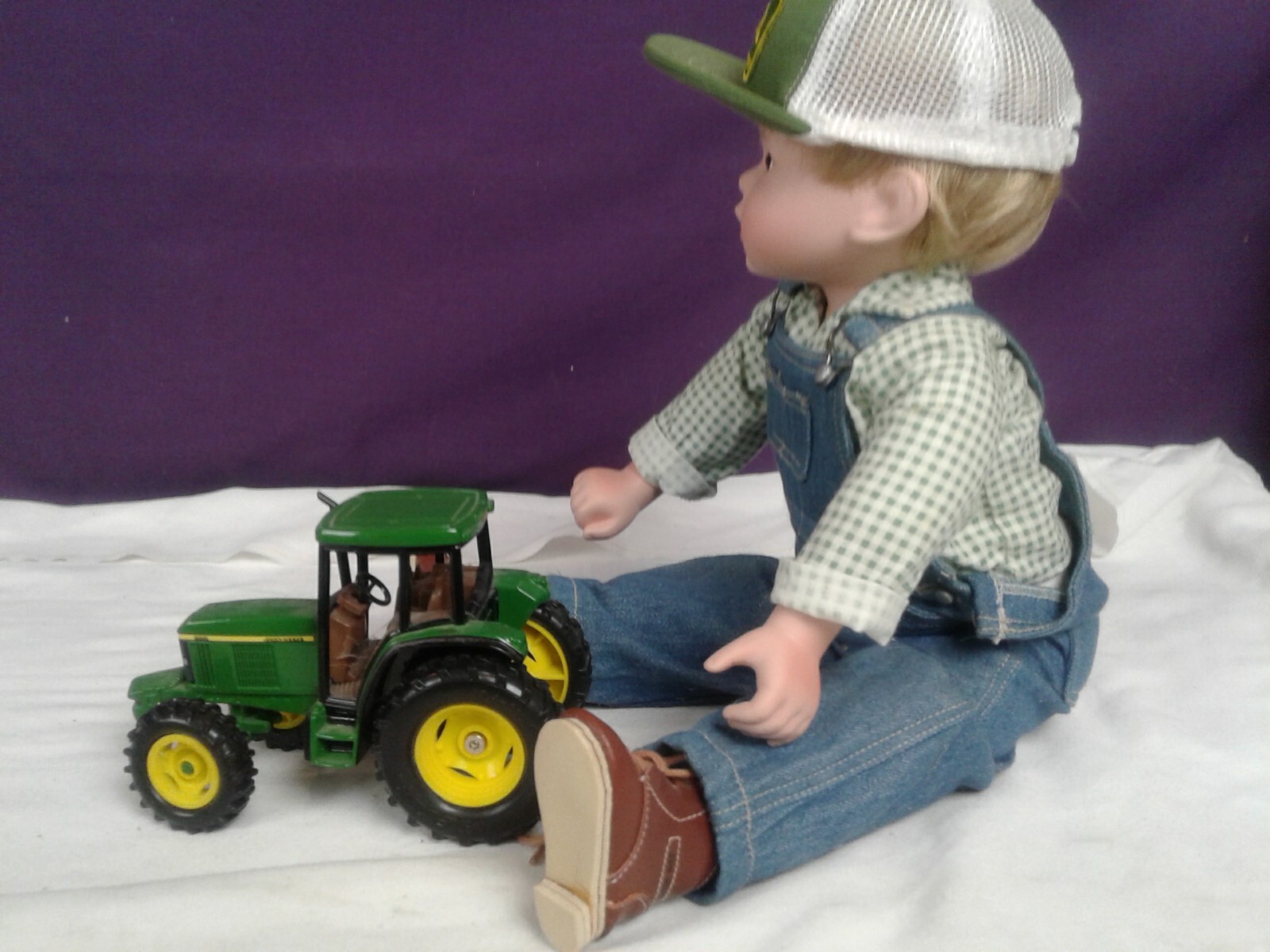 "Johnny" from the John Deere Porcelain Doll Collection by Danbury Mint ...