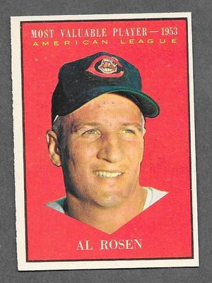 1961 Topps Baseball #474 Al Rosen MVP NM *B4531 | eBay