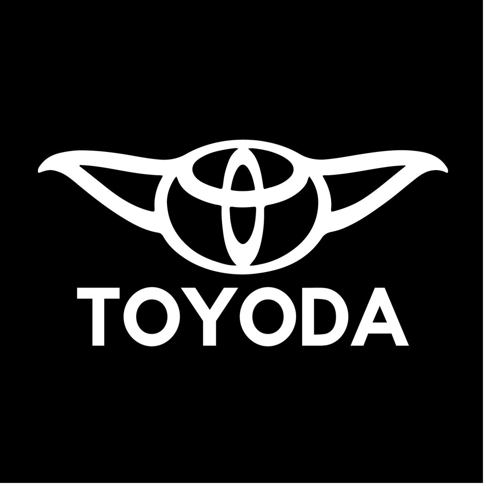 TOYODA Decal Vinyl Sticker | Funny Star Wars Yoda for Toyota Cars ...
