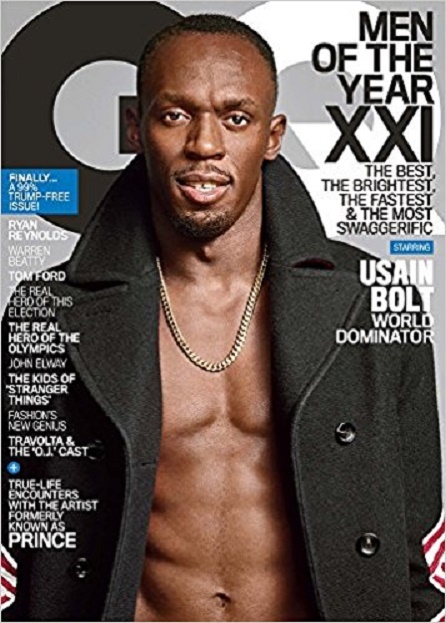 GQ Magazine (December, 2016) Usain Bolt - No Label | eBay