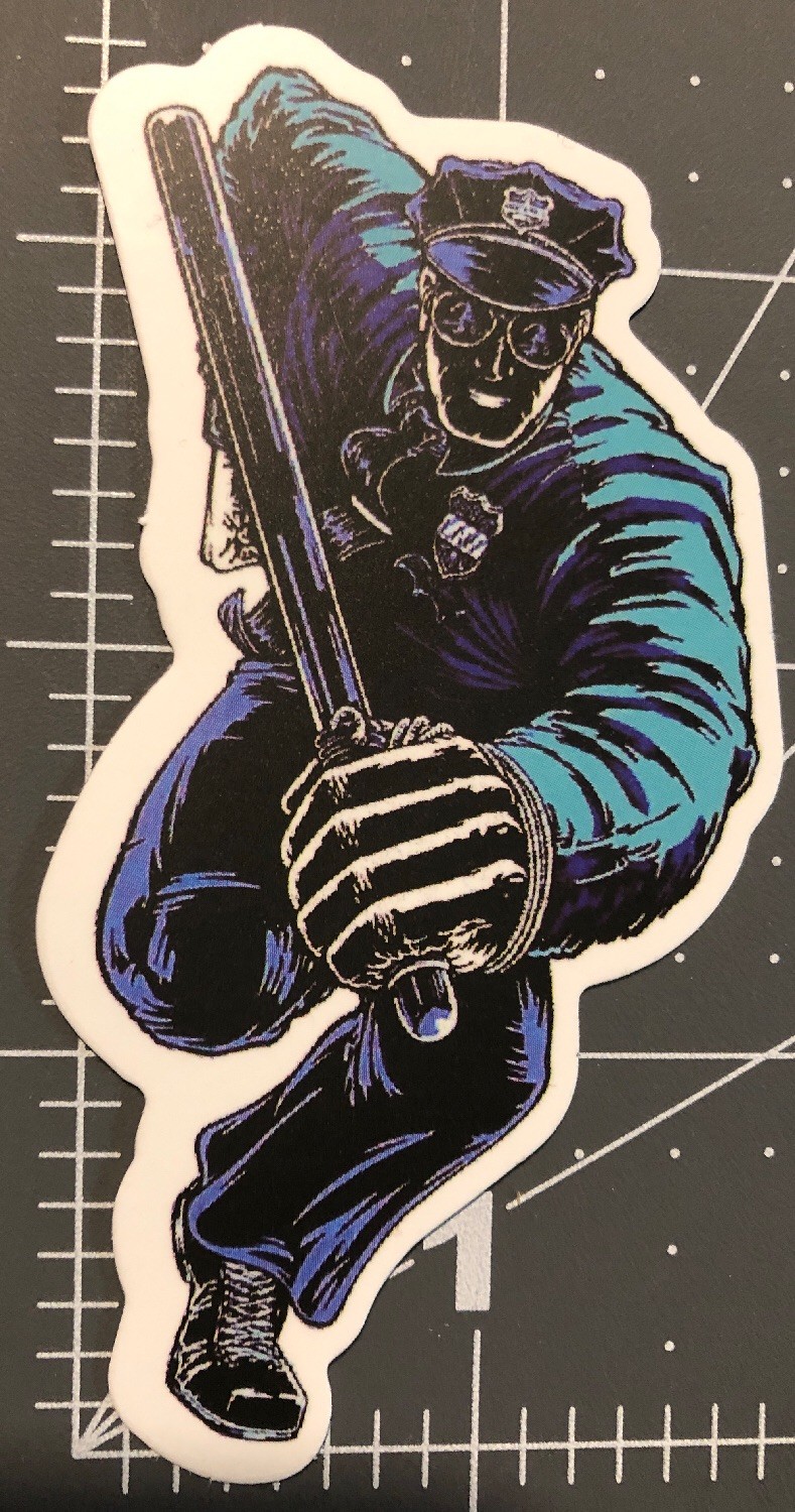 Police Cop Skateboard Laptop Guitar Decal Decal Sticker Cops Humor B2K ...