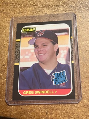 1987 Donruss Leaf Baseball Rated Rookie # 32 Greg Swindell RC | eBay