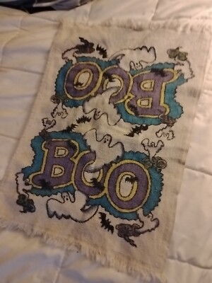 Vintage Halloween Kitchen Hand Towel BATS AND GHOSTS....BOO!!!! | eBay