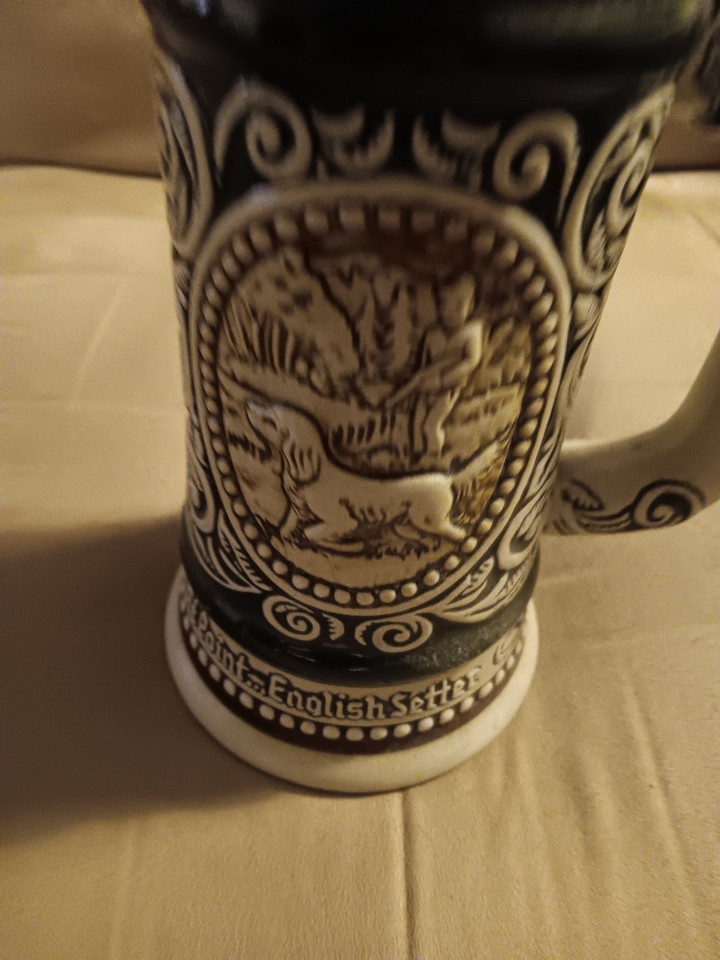 Avon Sporting English Setter Stein Decanter #376911 (Dog/Fish) Vintage ...