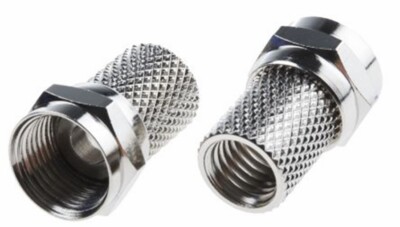 F-Type F-Plugs/Connectors Screw On Type Pack Of 10 Plugs , Sky Cable ...