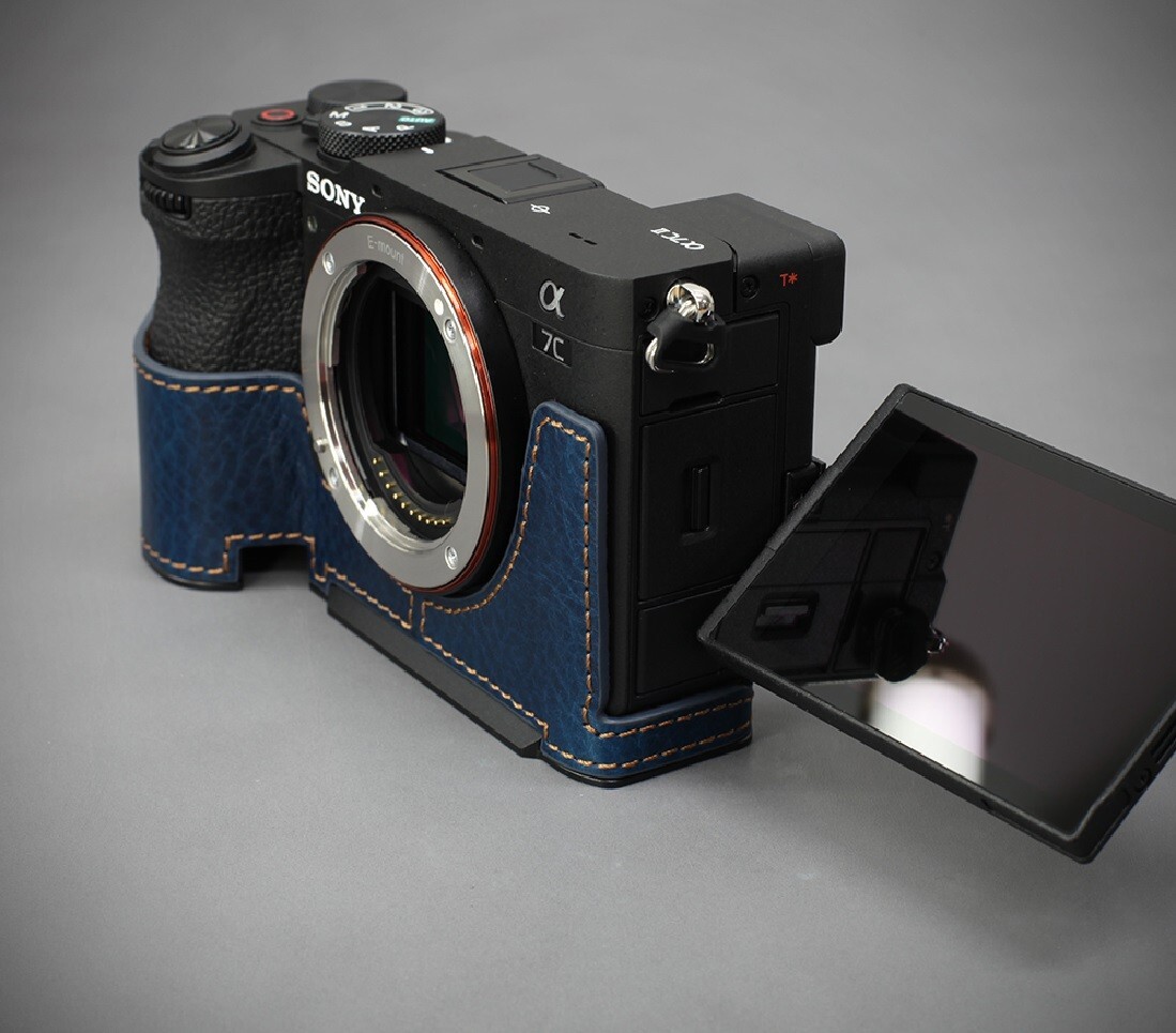 LIM'S Genuine Leather Camera Half Case & Dovetail Plate For Sony A7CII ...