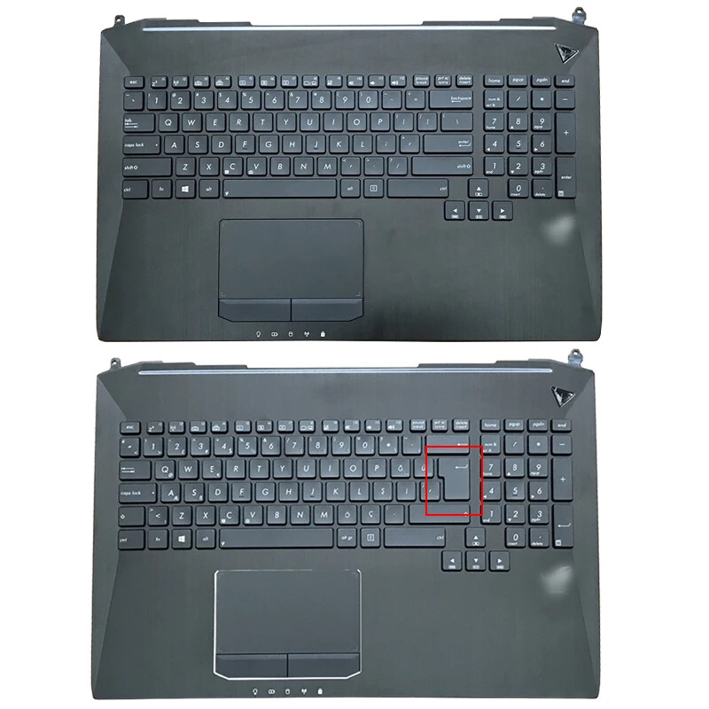 For ASUS G750 G750JH G750JM G750JS G750JW Palmrest Upper Case Backlit ...