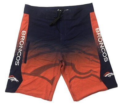 Denver Broncos Men’s Shorts Zip Side Front Pocket NFL Football NWT Size ...