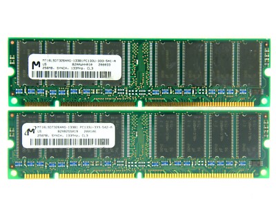 Micron 512MB(2X256MB) PC133 133MHz 168Pin Desktop SDRAM Memory Ram NON ...