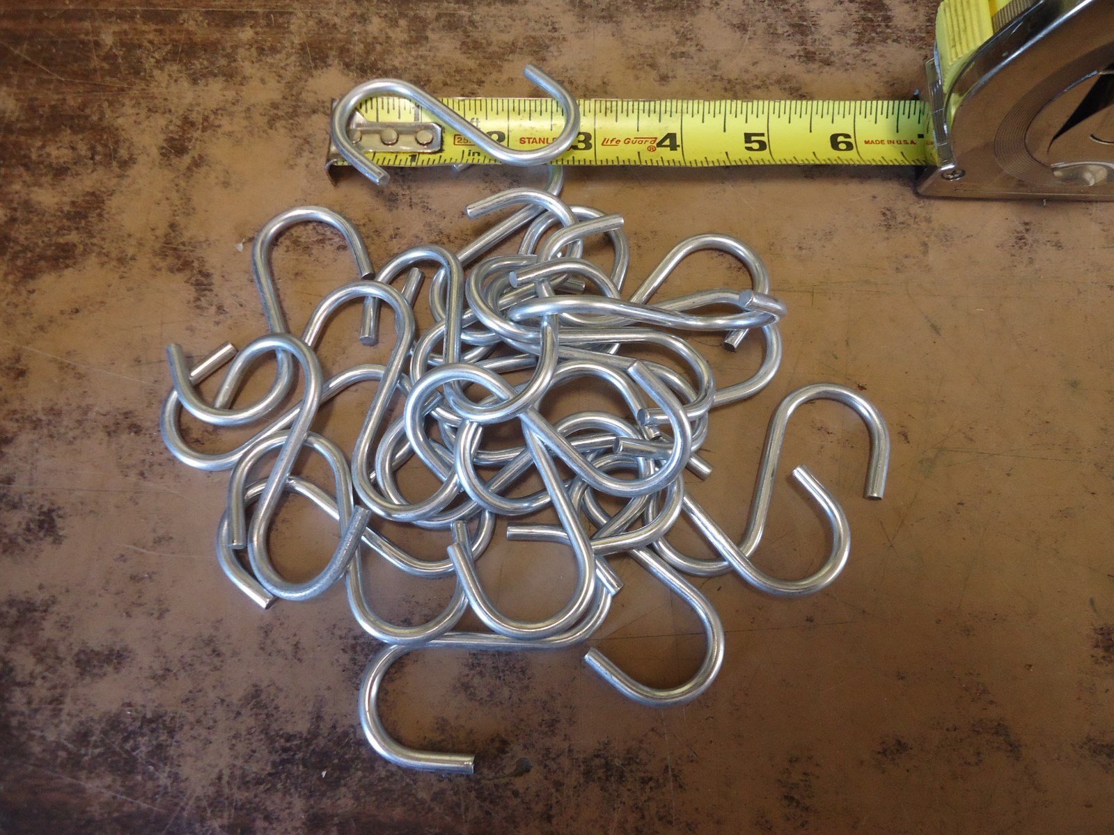 25 Standard S Hooks 2 3/4" Anodized Steel S-hooks Tarp Strap ...