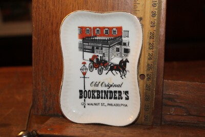 Vintage Old Original Bookbinders Philadelphia Ceramic Trinket Tray Ashtray | eBay